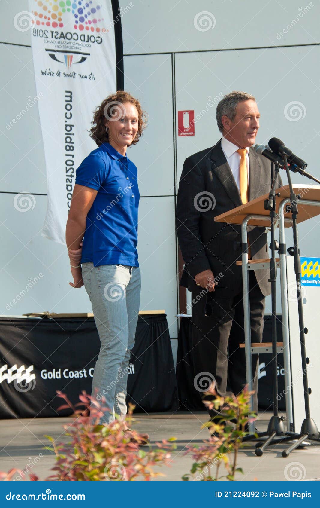 Presenter Interviews US Open Winner SamStosur Editorial Photography ...