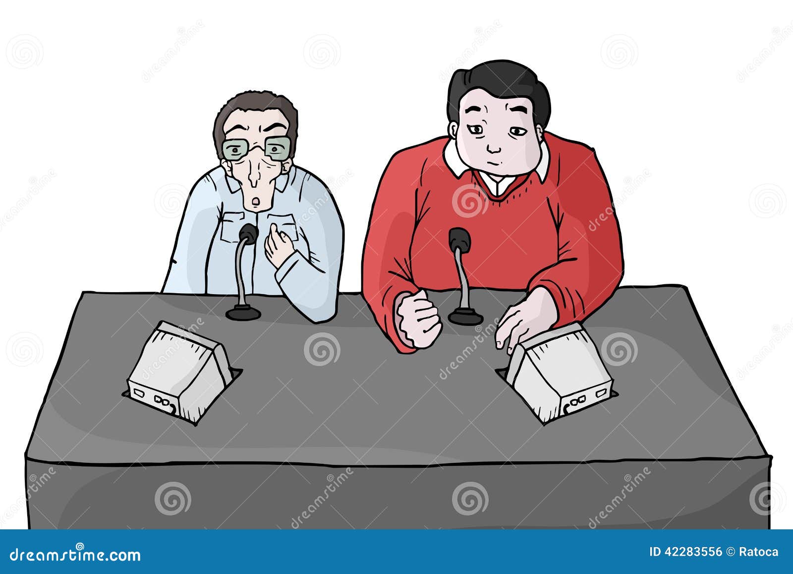TV Presenters - Cartoon People Characters Illustration | CartoonDealer ...