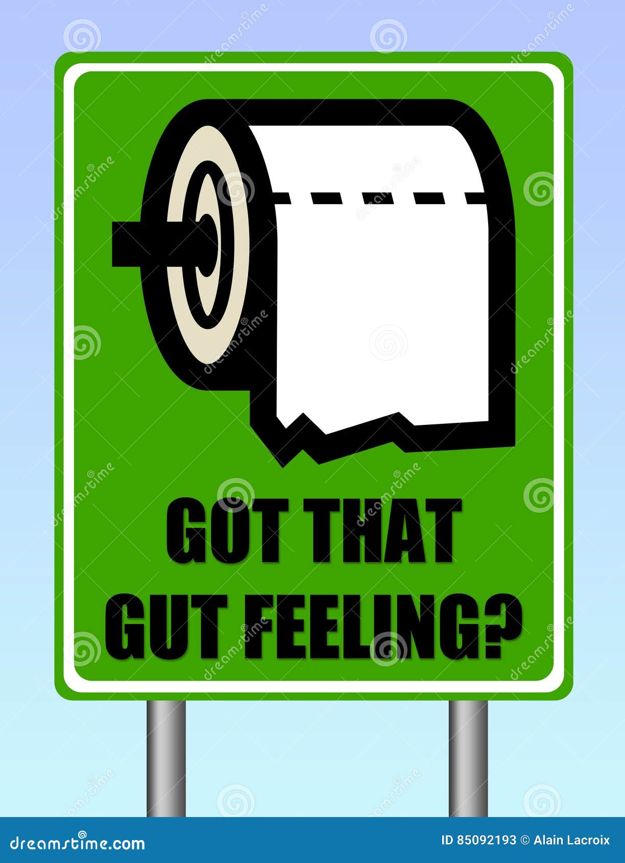 Presentimiento stock de ilustración. Ilustración de tripa - 85092193