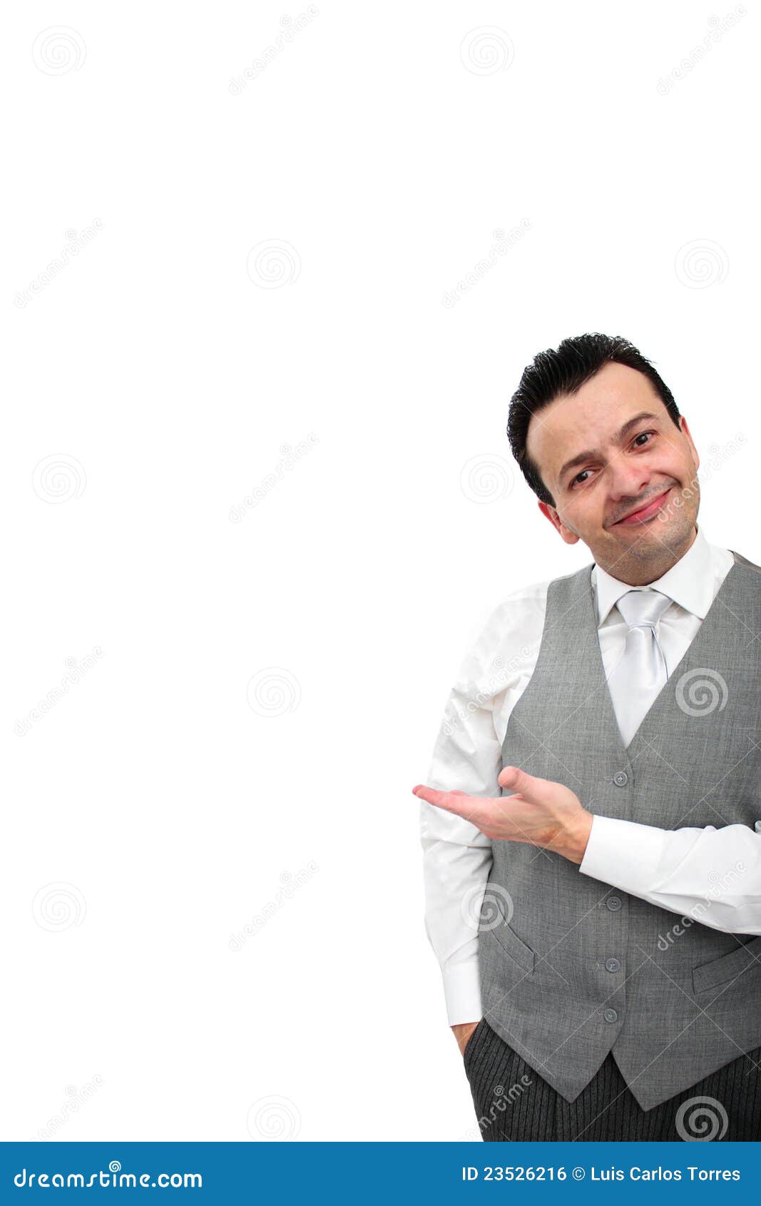 Presenting stock photo. Image of people, adult, isolated - 23526216