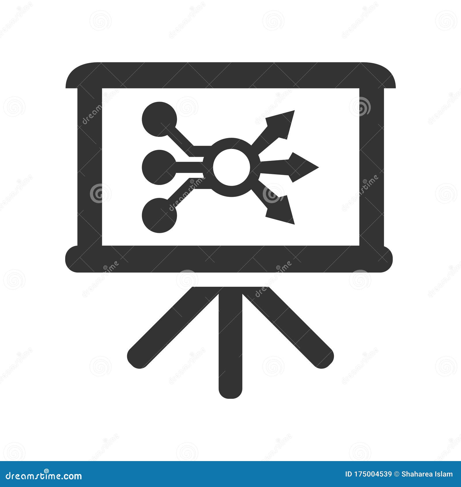 Presenting Business Tactics Icon Stock Vector - Illustration of ...