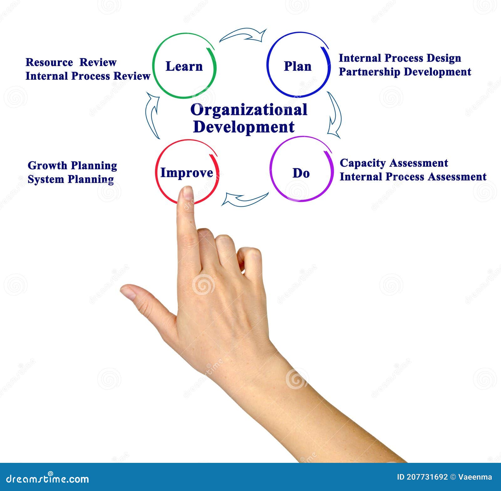 Components of Organizational Development Stock Photo - Image of ...