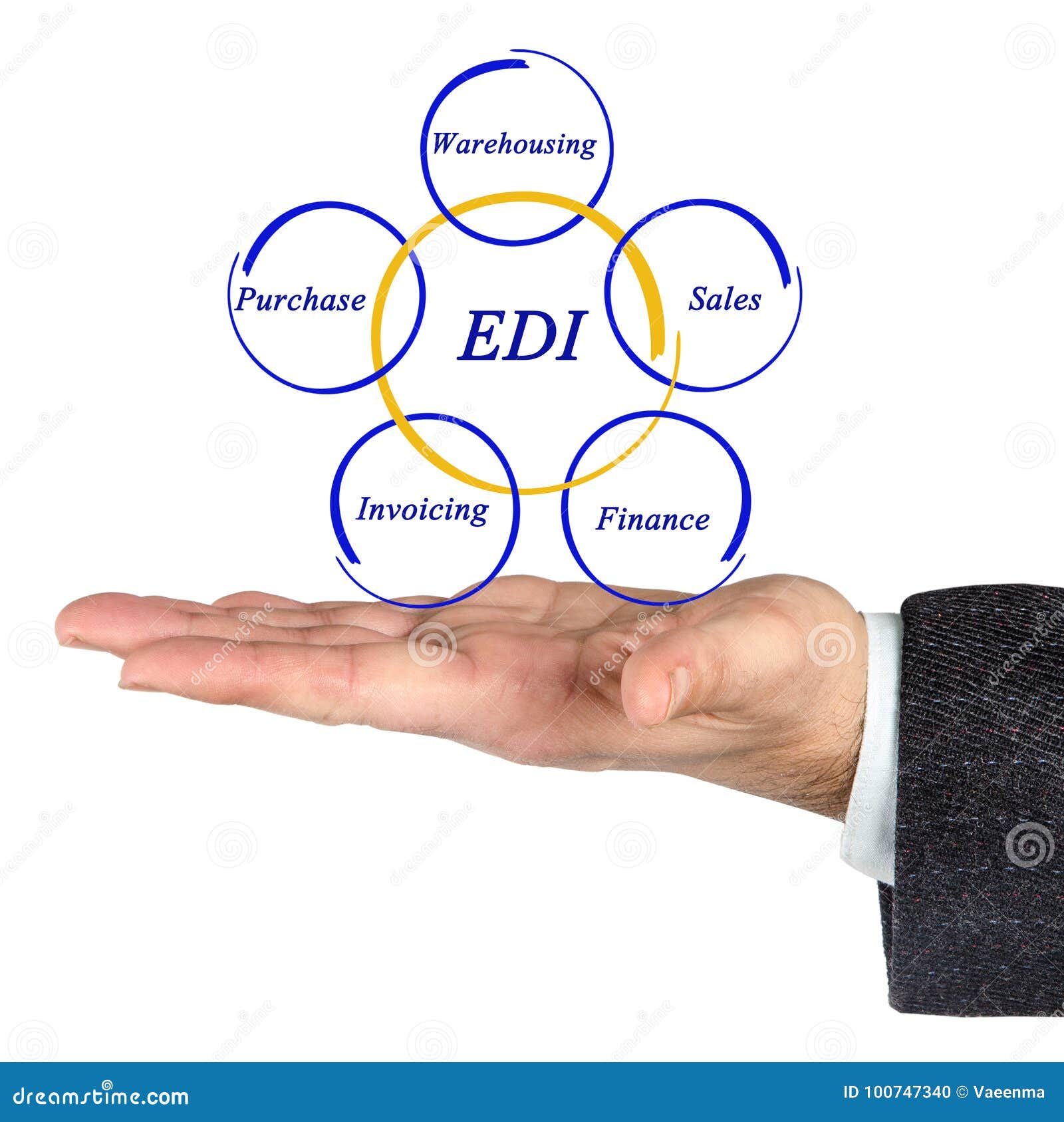 EDI stock photo. Image of data, method, interchange - 100747340