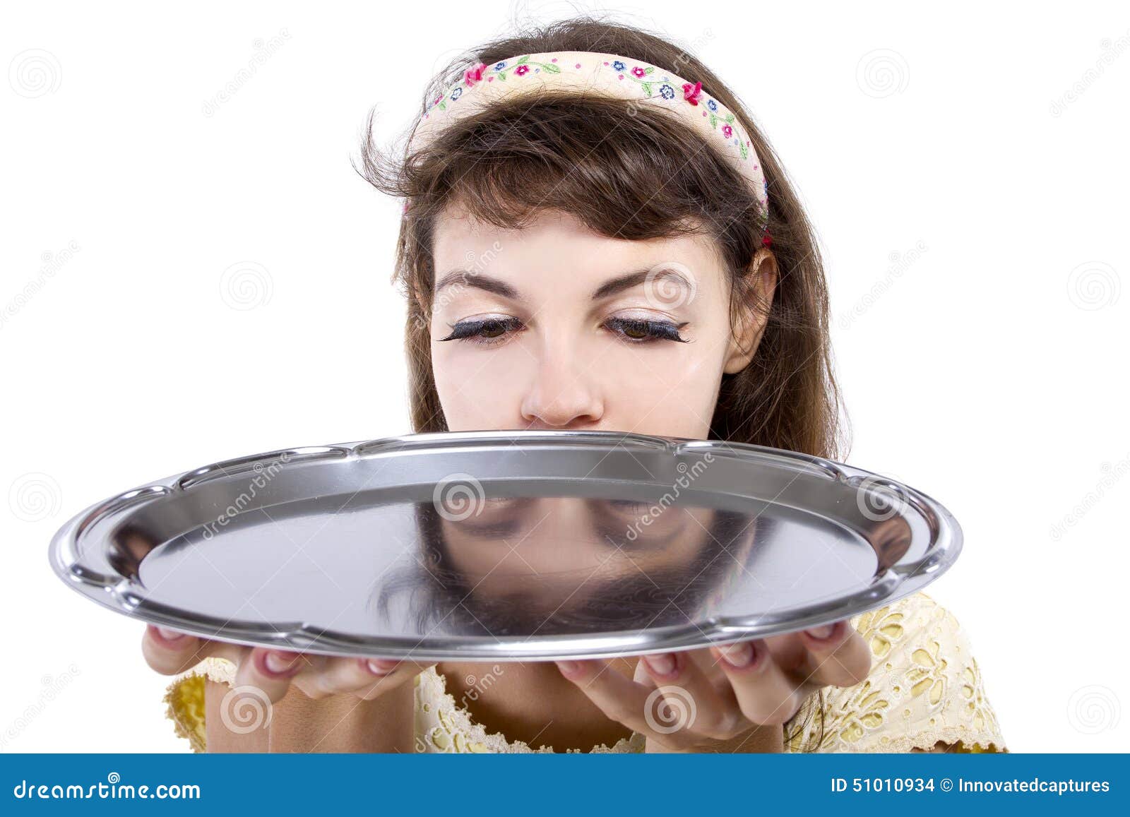 Presenting an Empty Tray stock photo. Image of dessert - 51010934