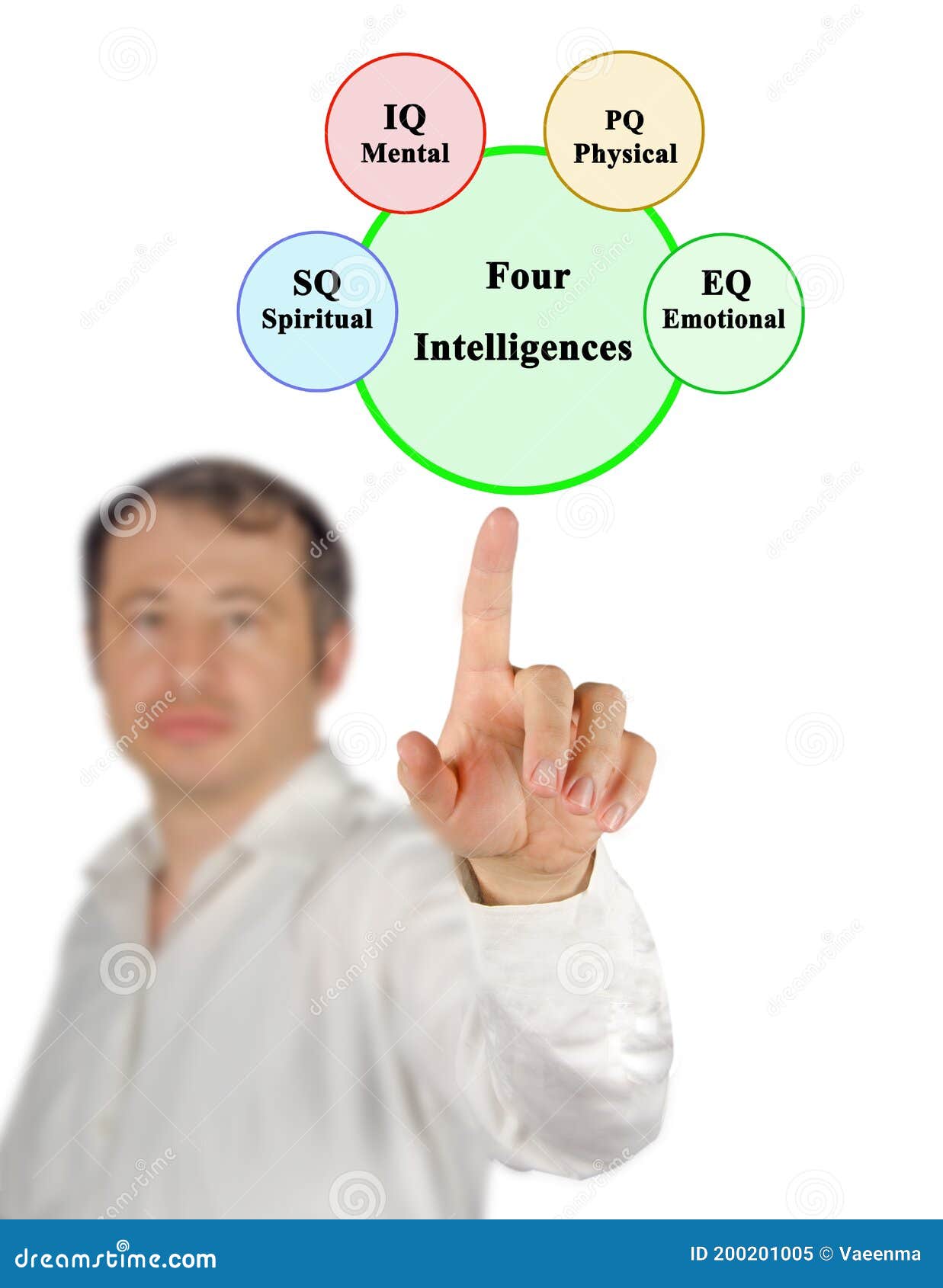 Four Types of Intelligences Stock Image - Image of face, physical ...