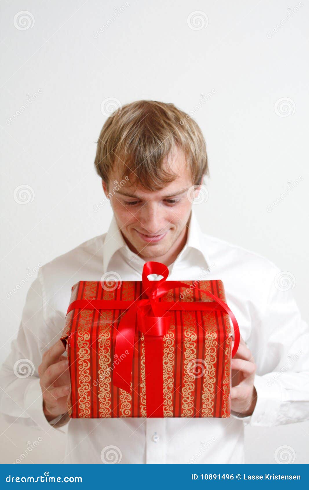 Presenting a gift stock photo. Image of deliver, hold - 10891496