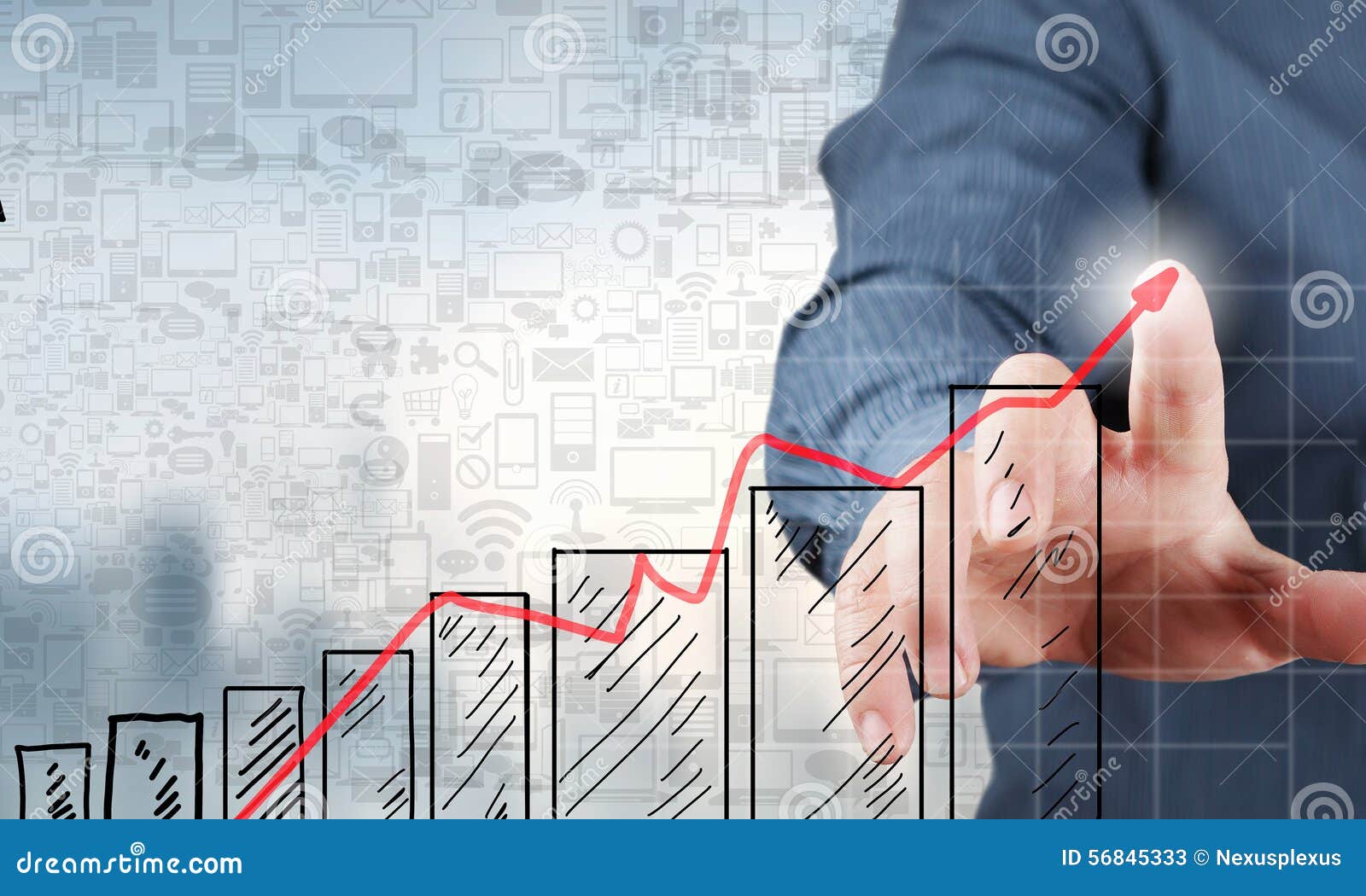 Presenting growth strategy stock image. Image of graph - 56845333