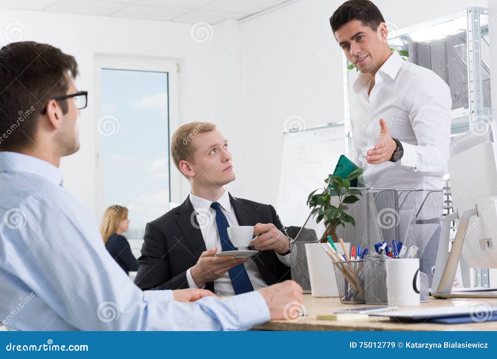 Presenting His Plan for Success Stock Image - Image of interior ...