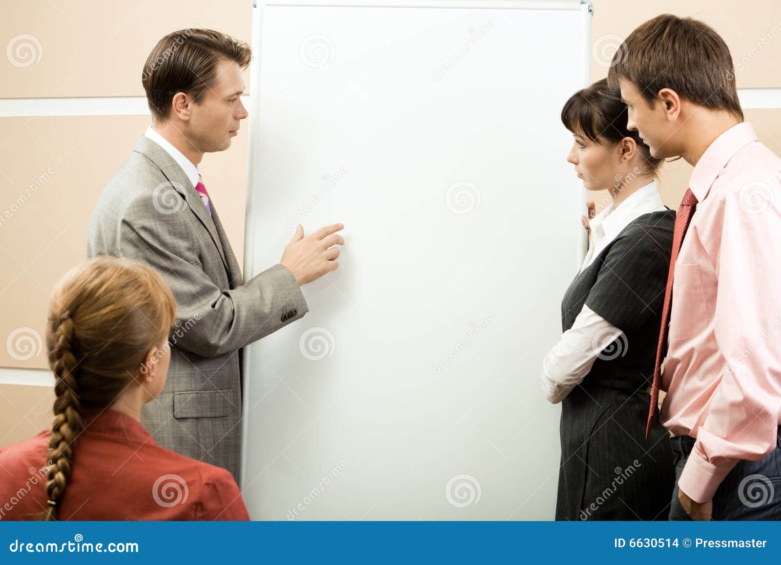 Presenting ideas stock photo. Image of conference, businessman - 6630514