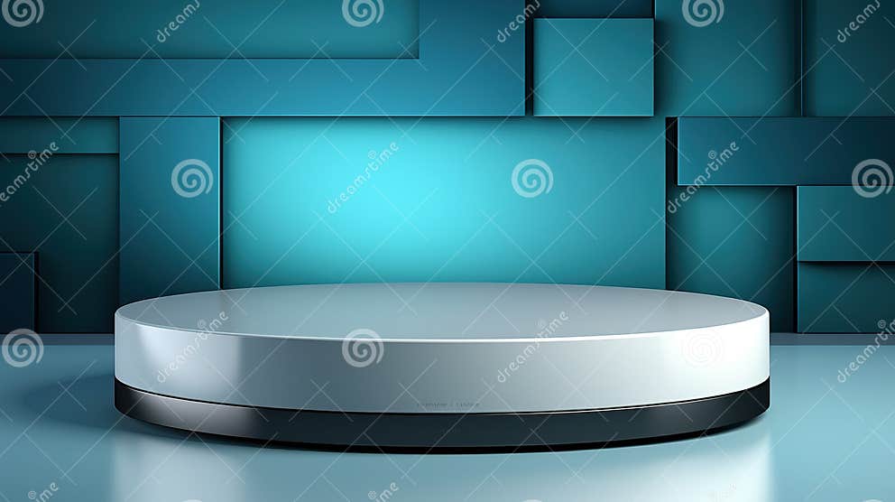 Presenting Innovation. Modern Tech Stage, Product Display Podium ...