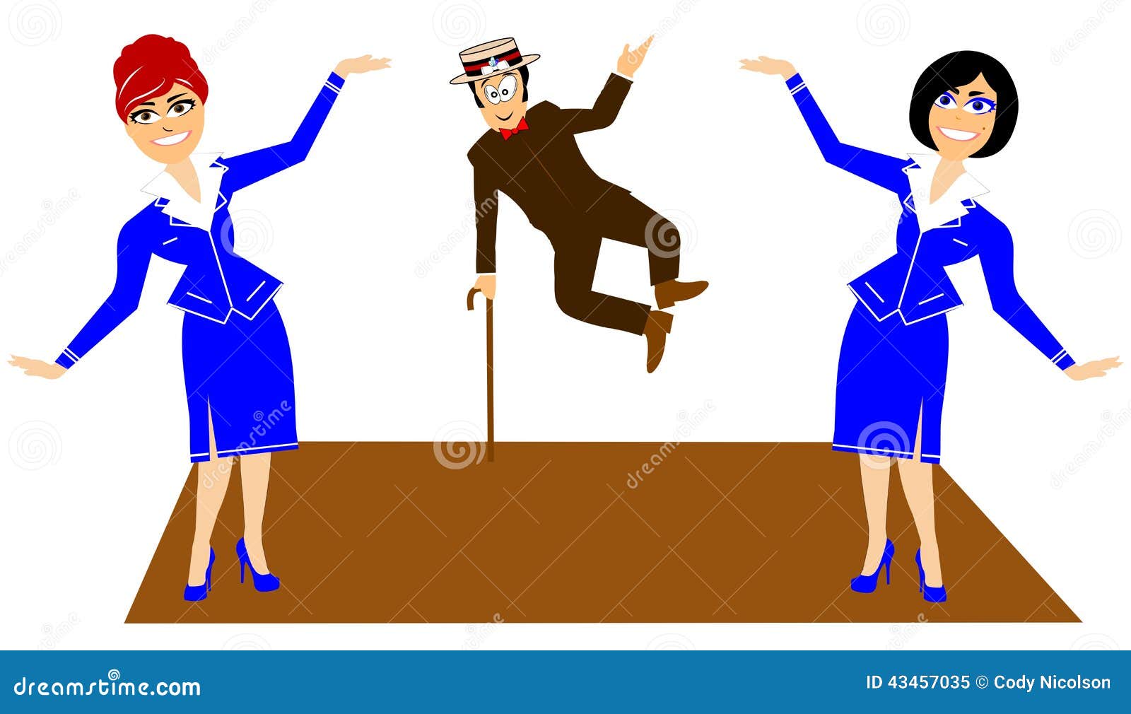 Presenting mr dancer stock illustration. Illustration of business ...