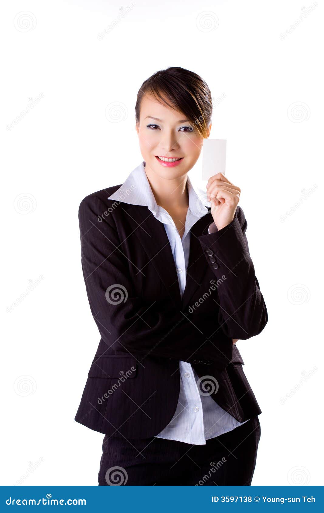 Presenting My Business Card Stock Photo - Image of expertise, hand: 3597138