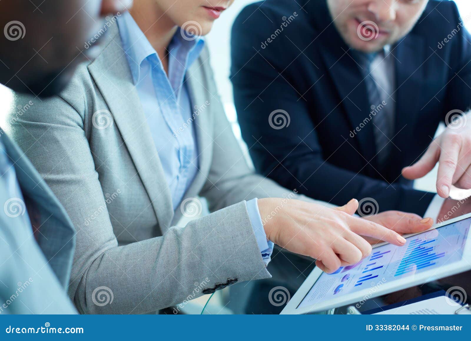 Presenting project stock photo. Image of data, explaining - 33382044