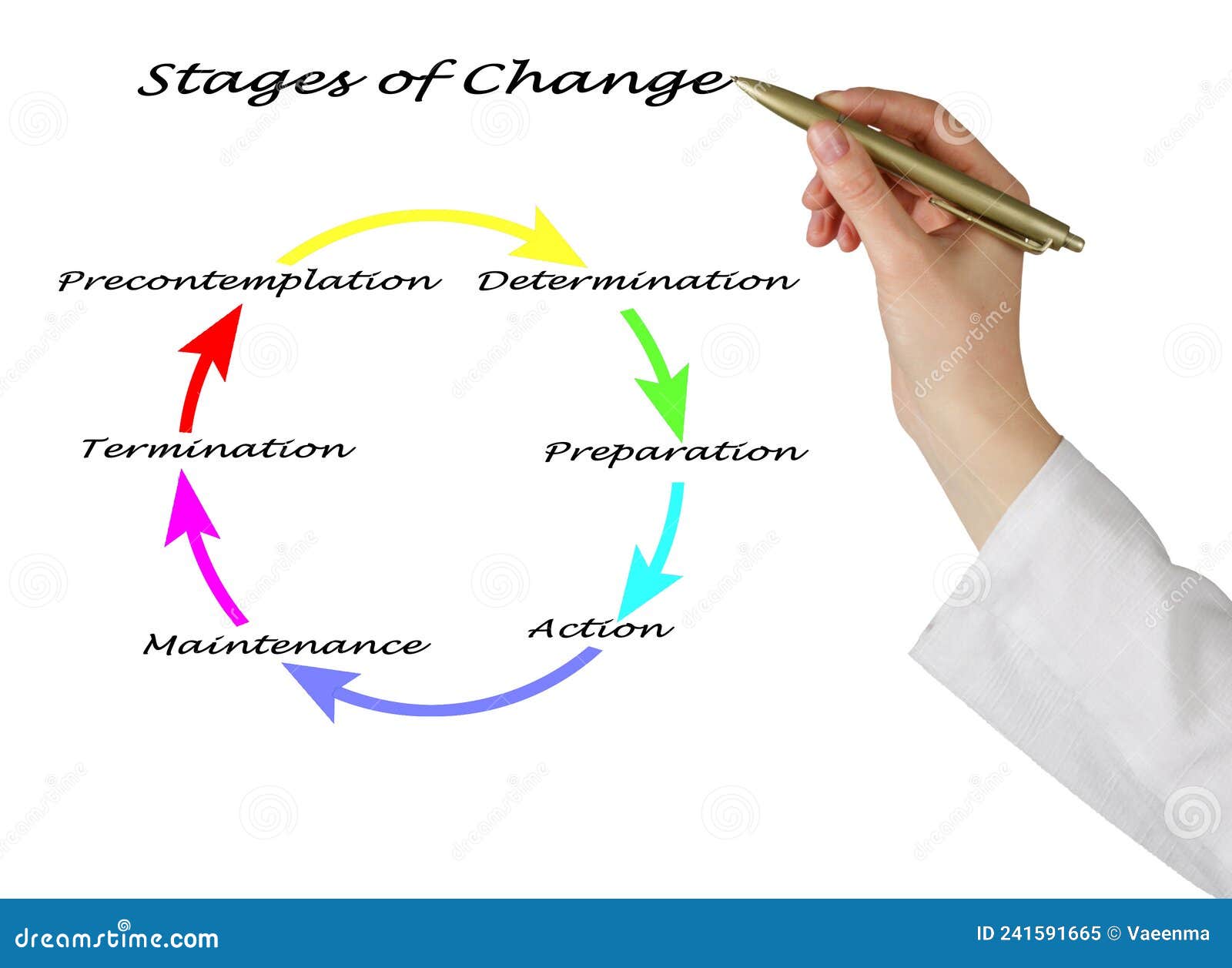 Six Stages of Change stock image. Image of concept, stages - 241591665