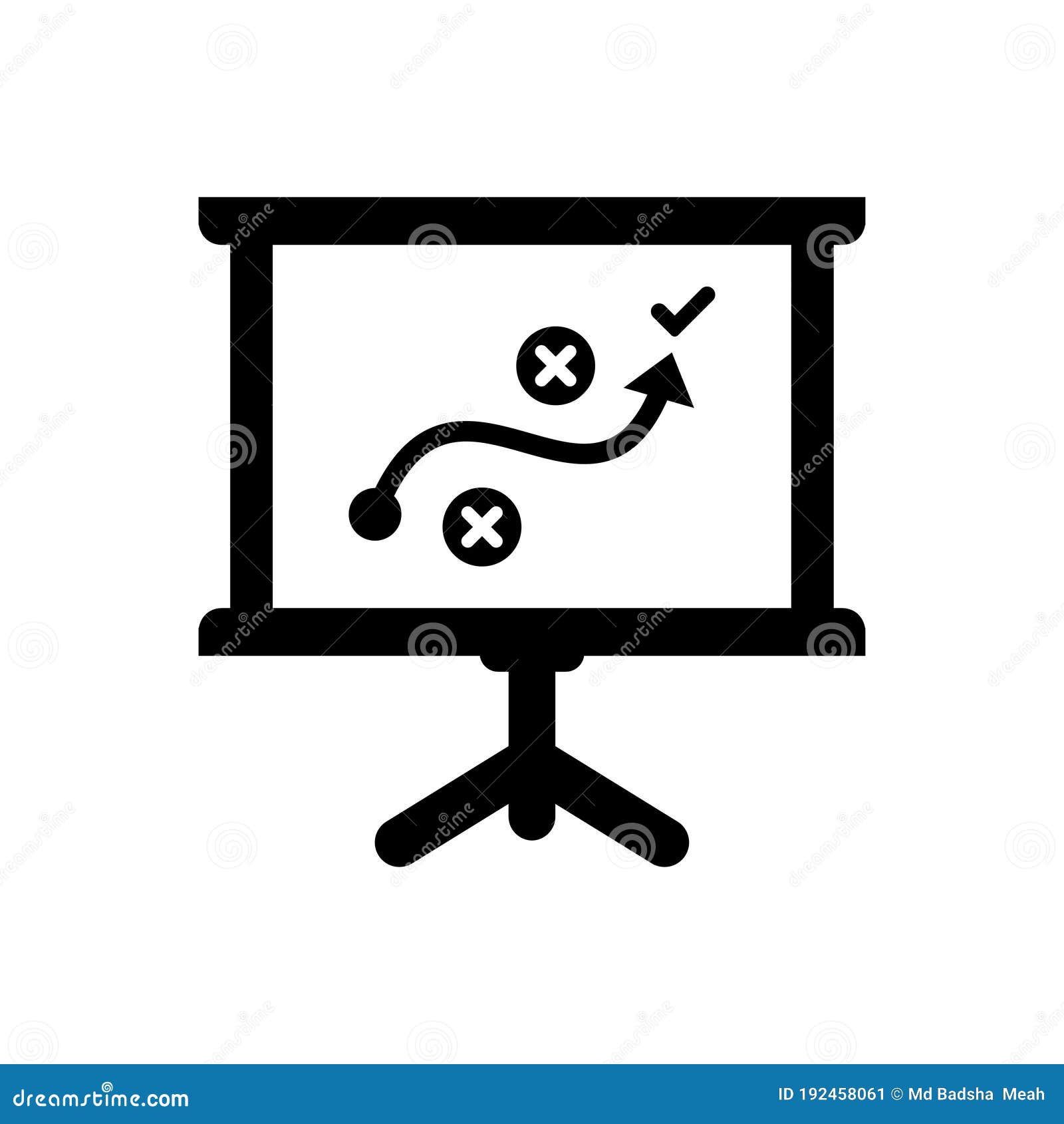 Presenting Tactical Plan Icon Stock Vector - Illustration of tactic ...