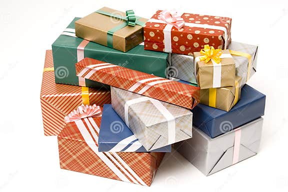 Presents 1 stock image. Image of bows, christmas, wrapping - 244517