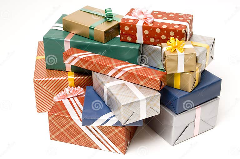 Presents 1 stock image. Image of bows, christmas, wrapping - 244517