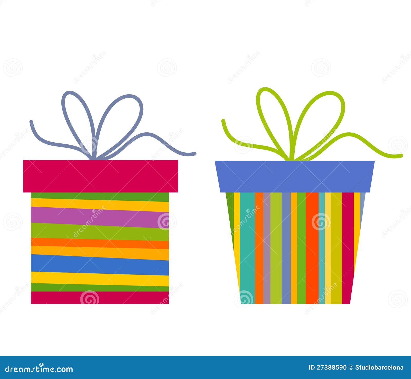 Presents stock vector. Illustration of creative, stripes - 27388590