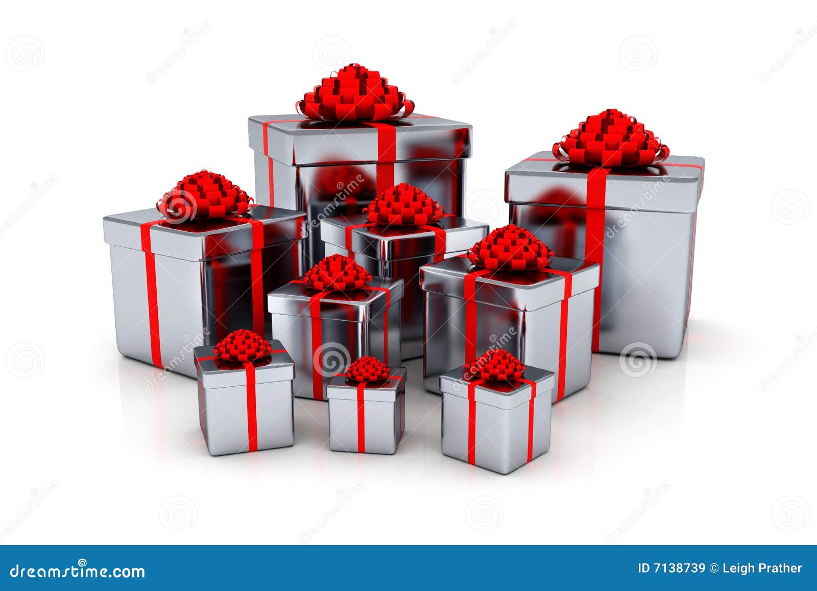 Presents - 3d render stock illustration. Illustration of celebration ...