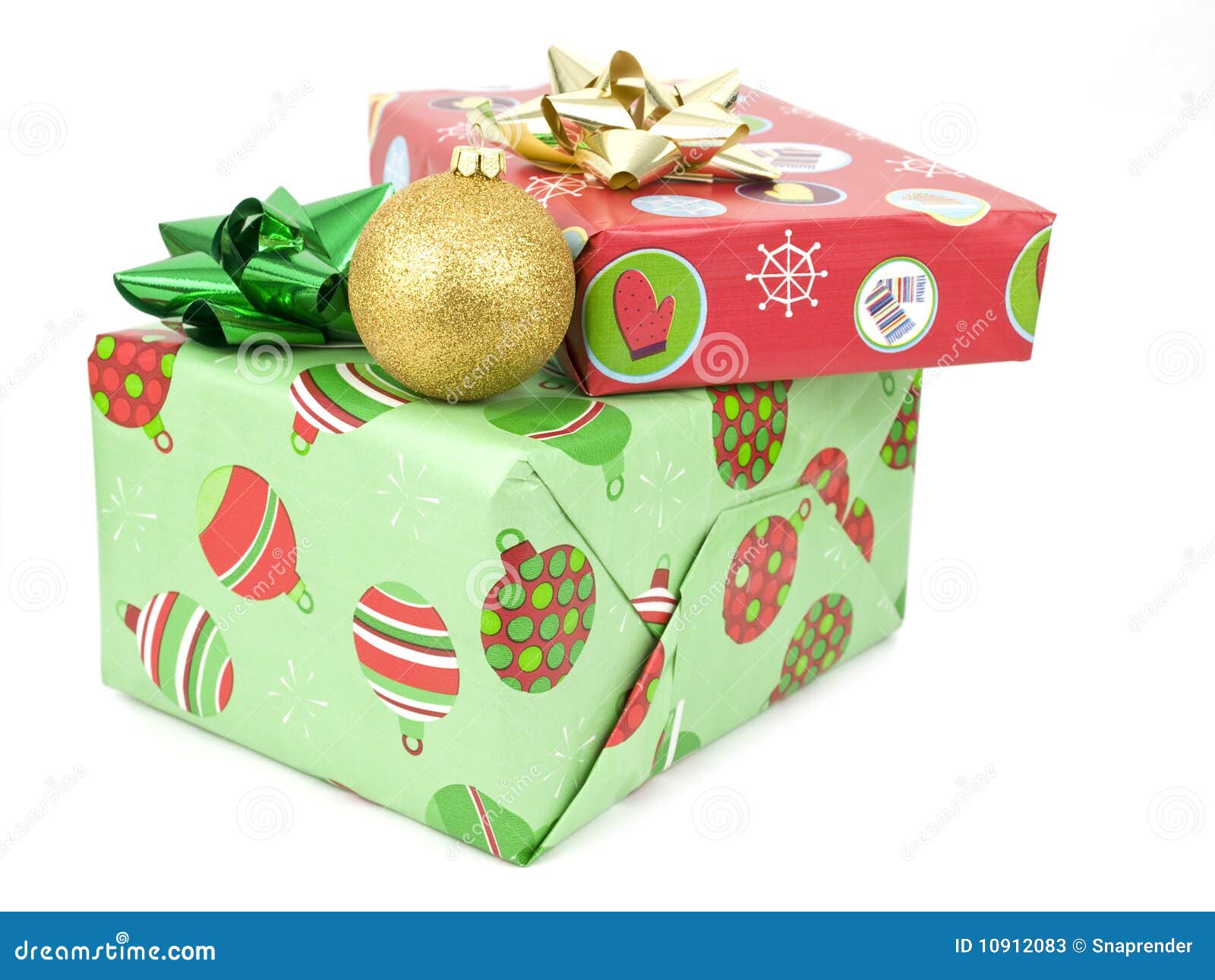 Presents with bauble stock image. Image of decorative - 10912083
