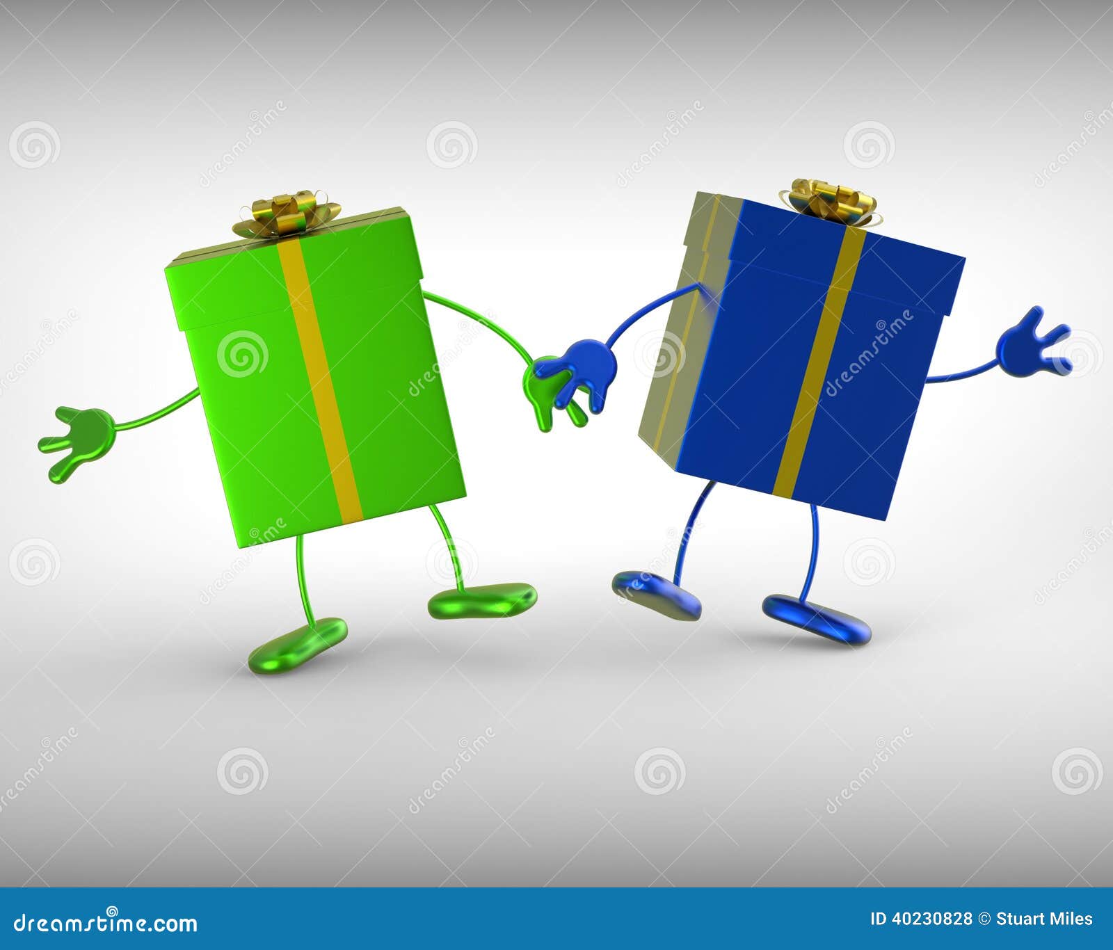 Presents Mean Shopping for Gift and Giving Stock Illustration ...