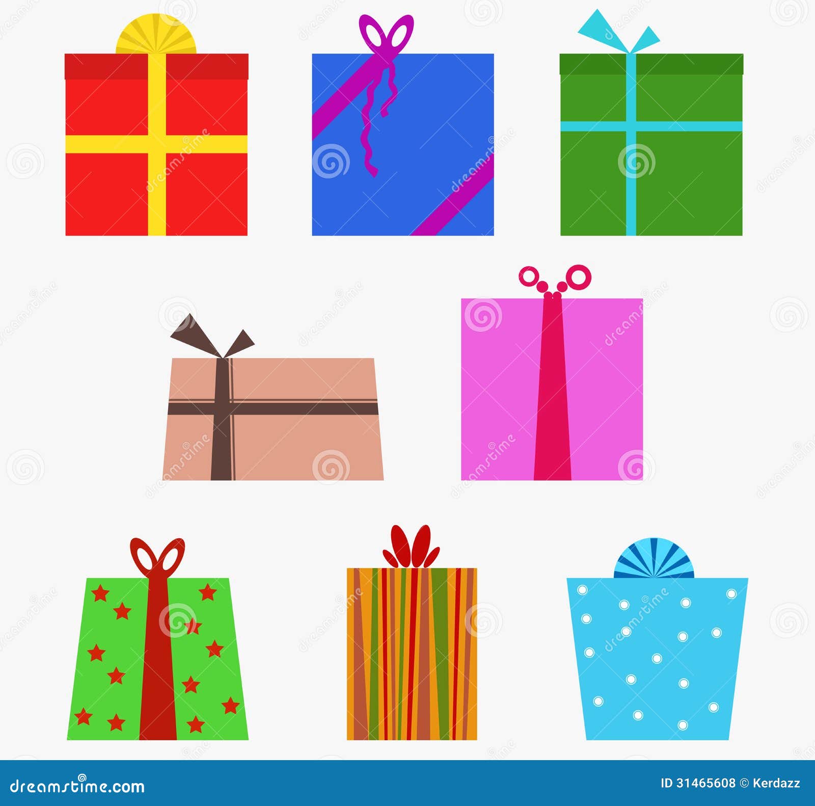 Presents stock vector. Illustration of ribbon, party - 31465608