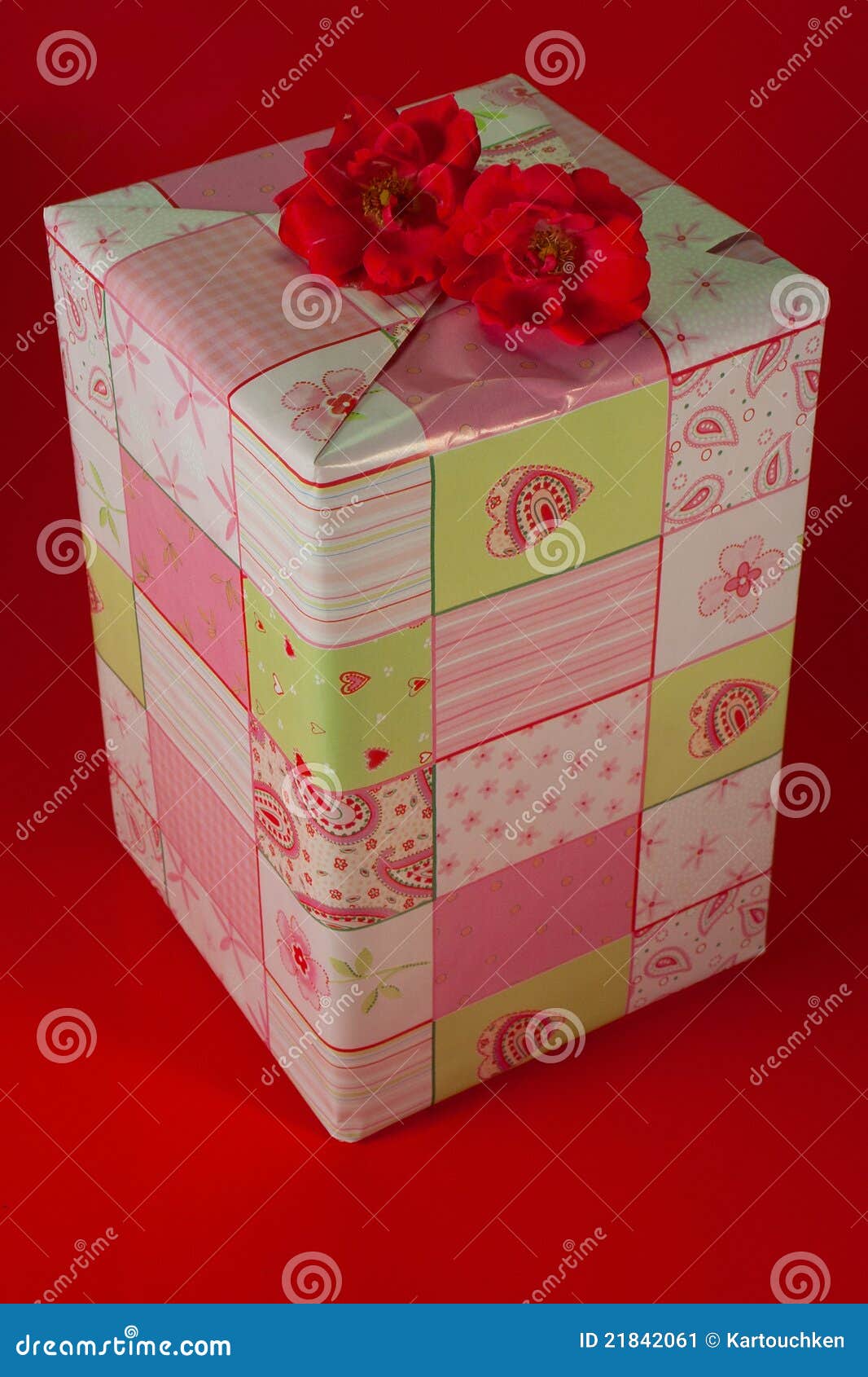 Presents Wrapped in Pink Gift Paper - 6 Stock Image - Image of ...