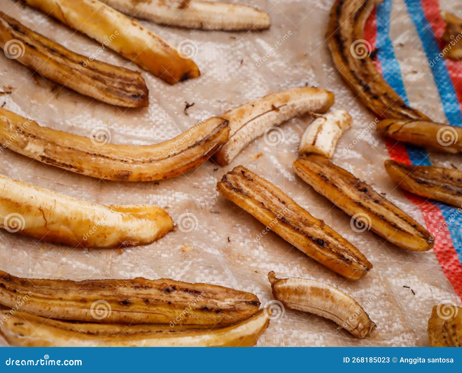 Preservation of Bananas by Drying. Stock Image - Image of baking ...