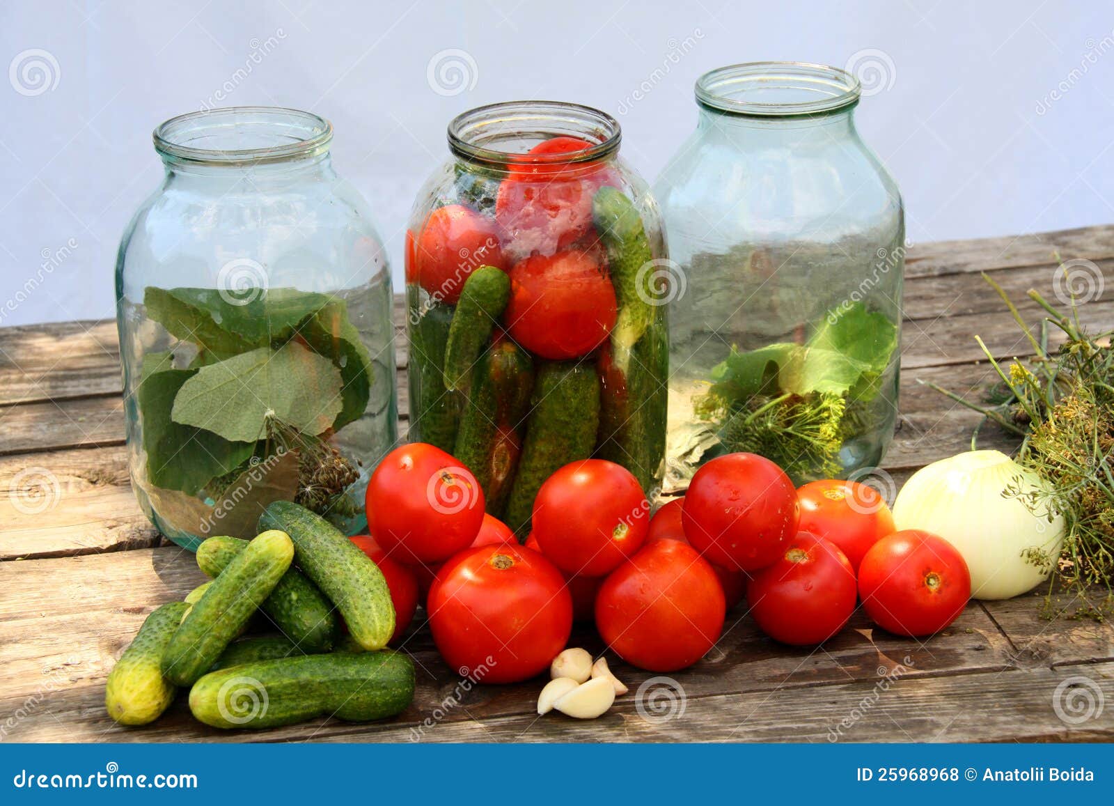 Preservation of vegetables stock photo. Image of table - 25968968