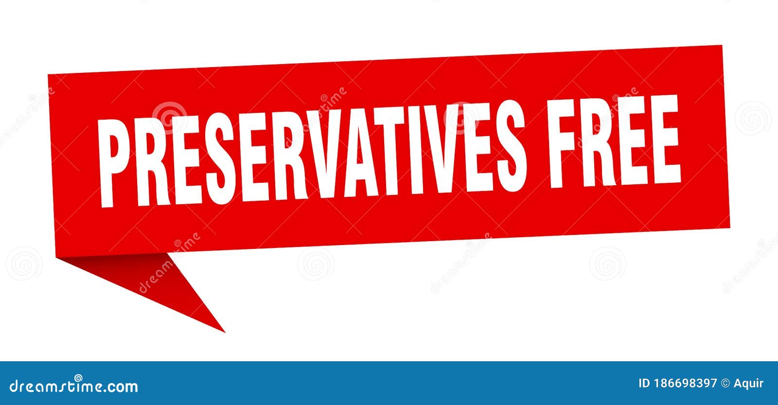 Preservatives Free Banner. Preservatives Free Speech Bubble Stock ...