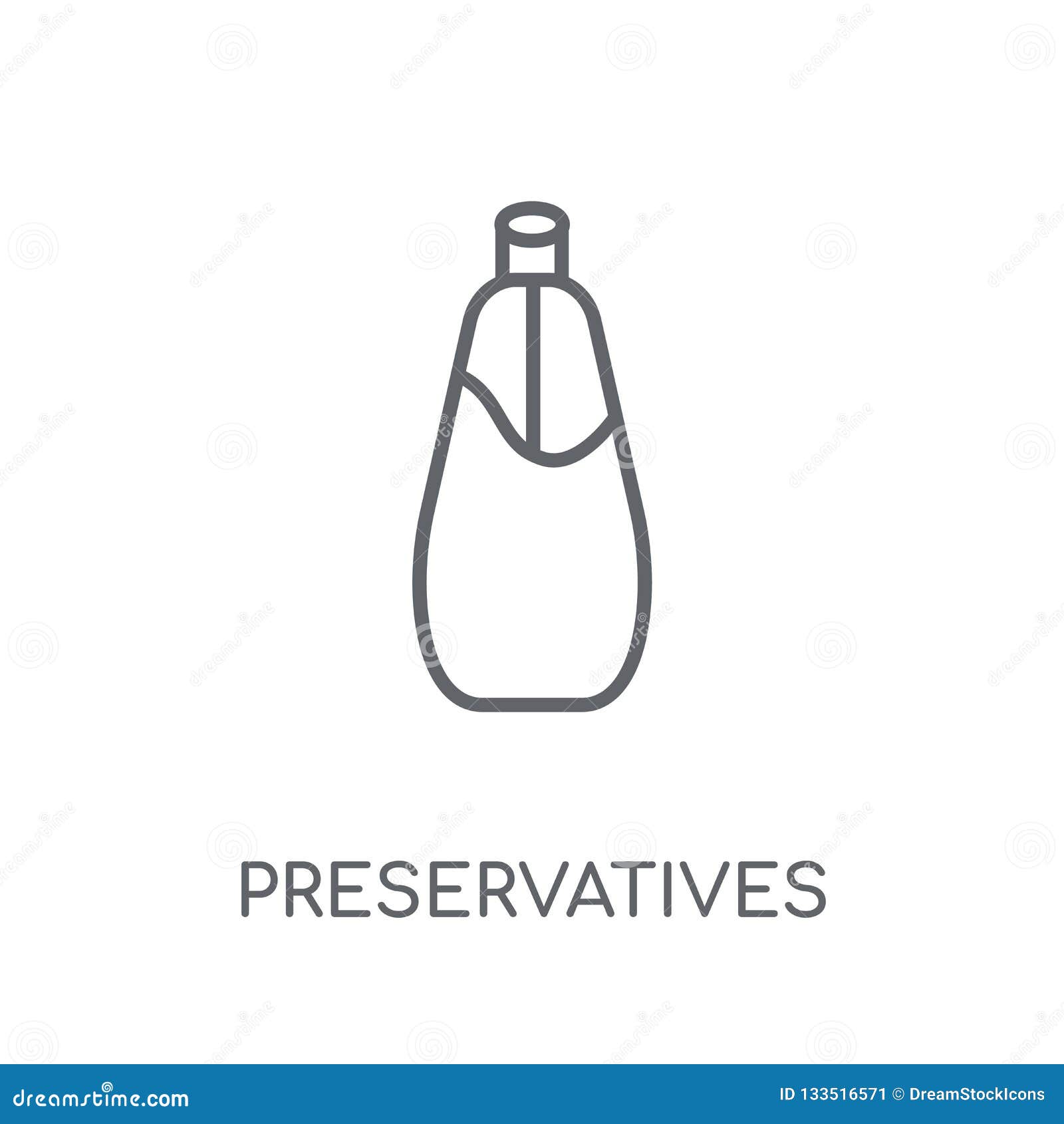 Preservatives Linear Icon. Modern Outline Preservatives Logo Con Stock ...