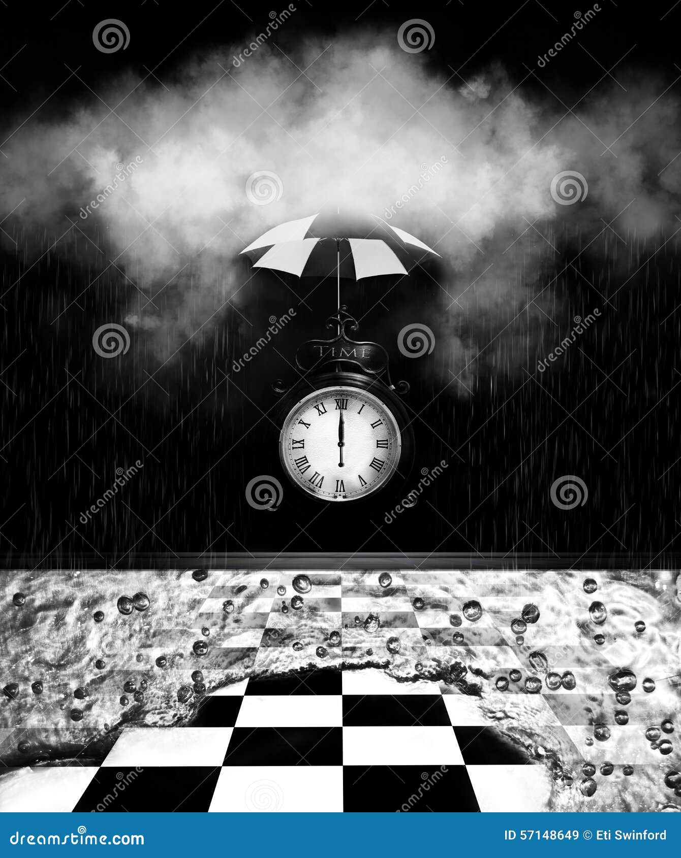 Preserve time stock image. Image of clock, shielded, rain - 57148649