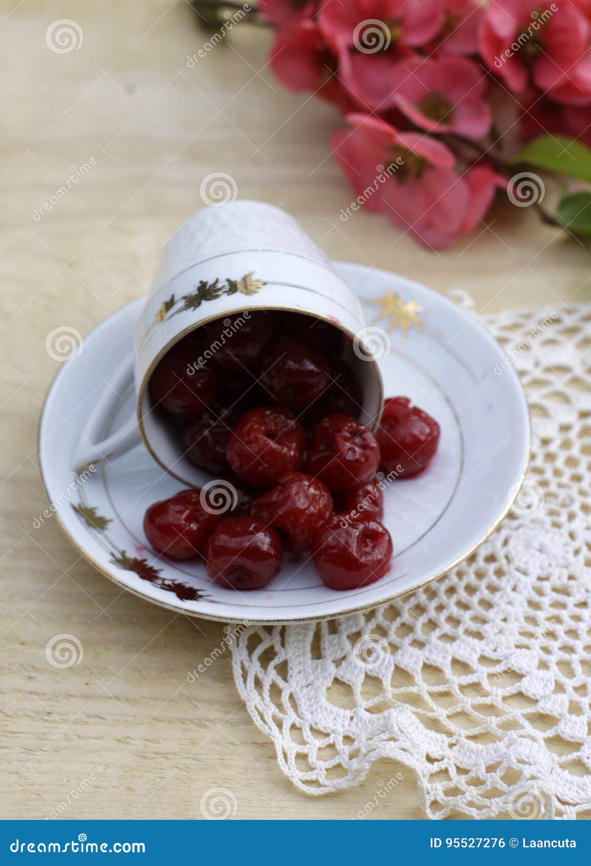 Preserved cherrys stock photo. Image of fruits, summer - 95527276