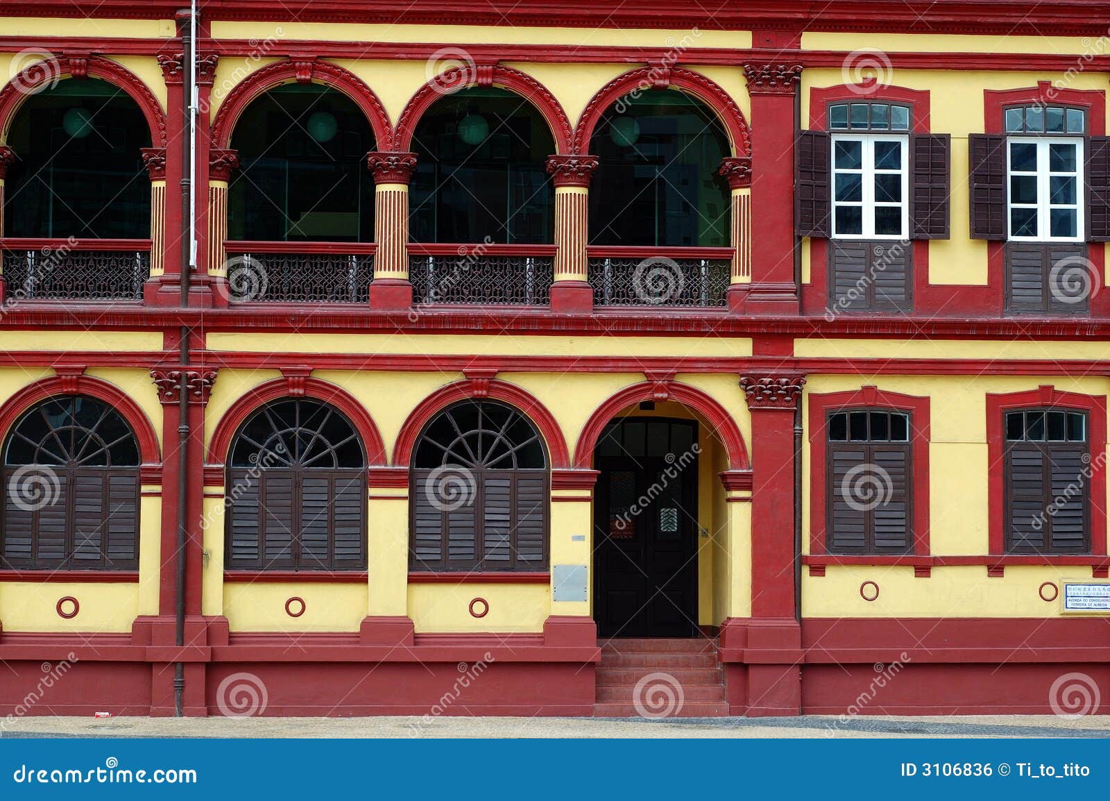 Preserved colonial house stock photo. Image of macau, house - 3106836