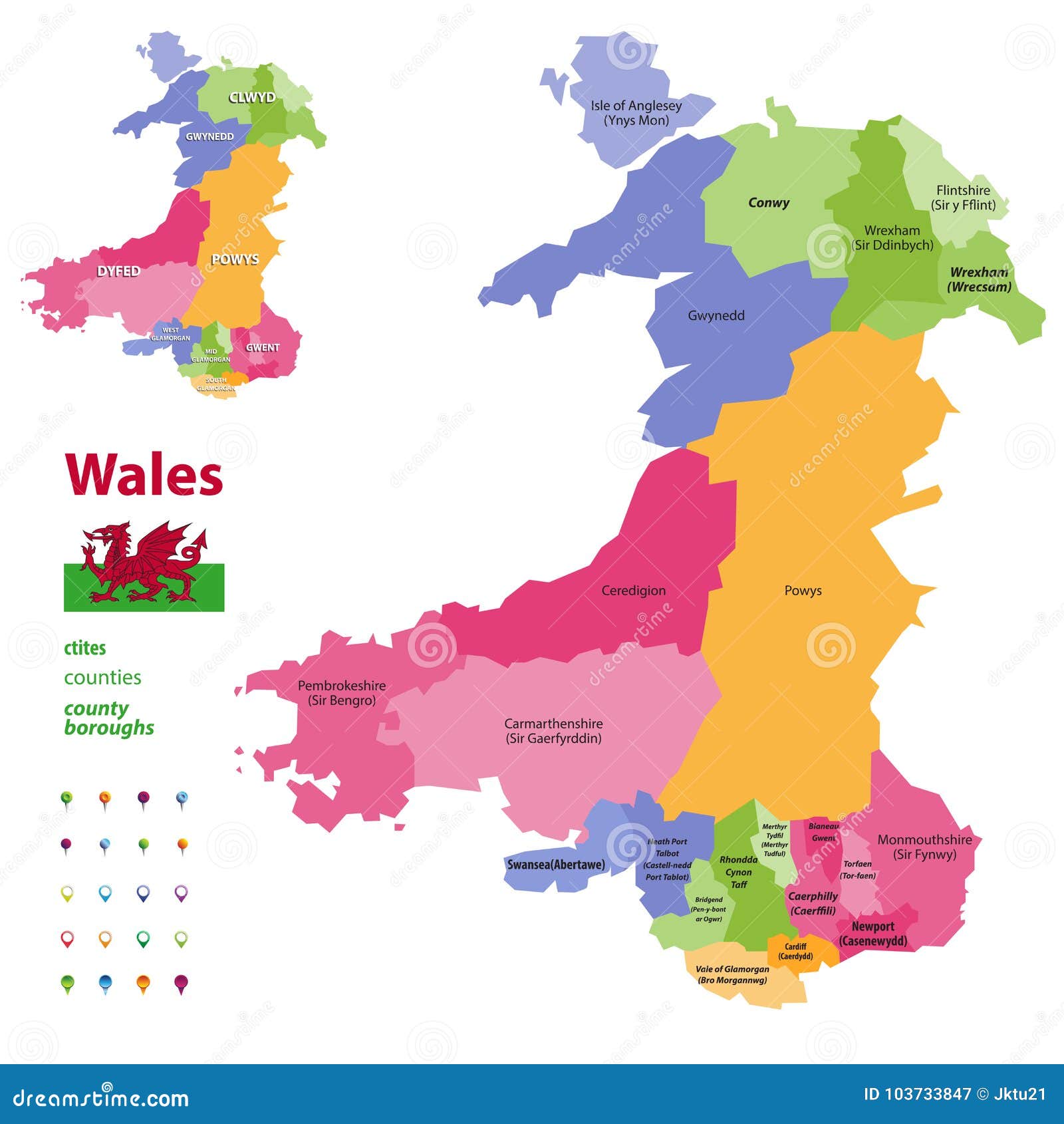 Welsh Language Map