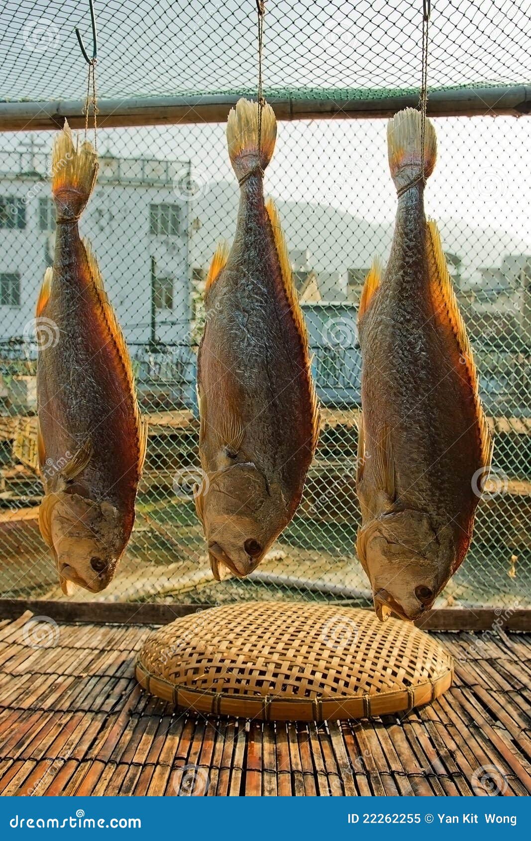Preserved Dried and Salted Fish Stock Image - Image of dried, basket ...