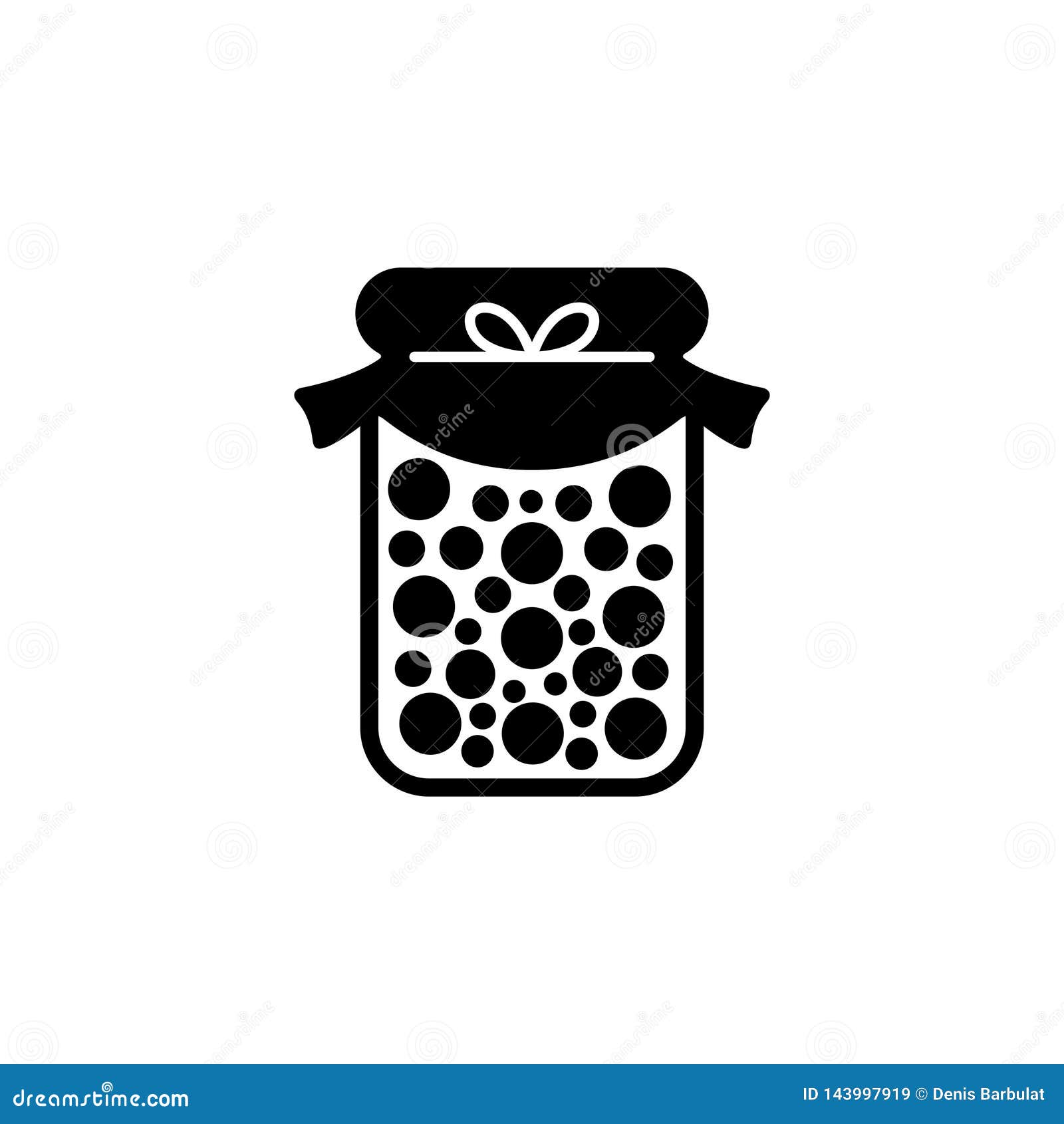 Preserved food icon stock vector. Illustration of glassware - 143997919