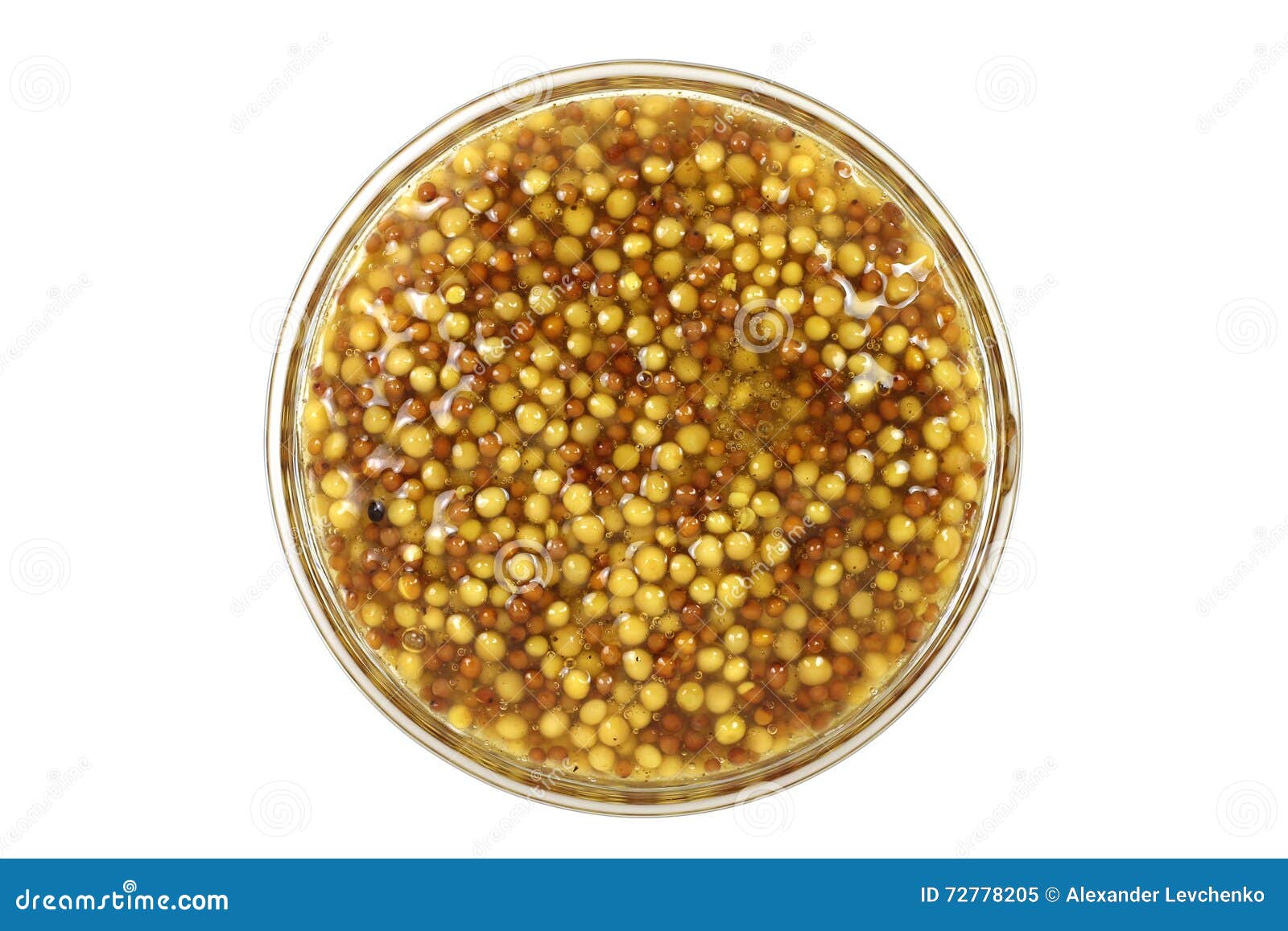 Preserved Grain Mustard in a Glass Container Stock Image - Image of ...