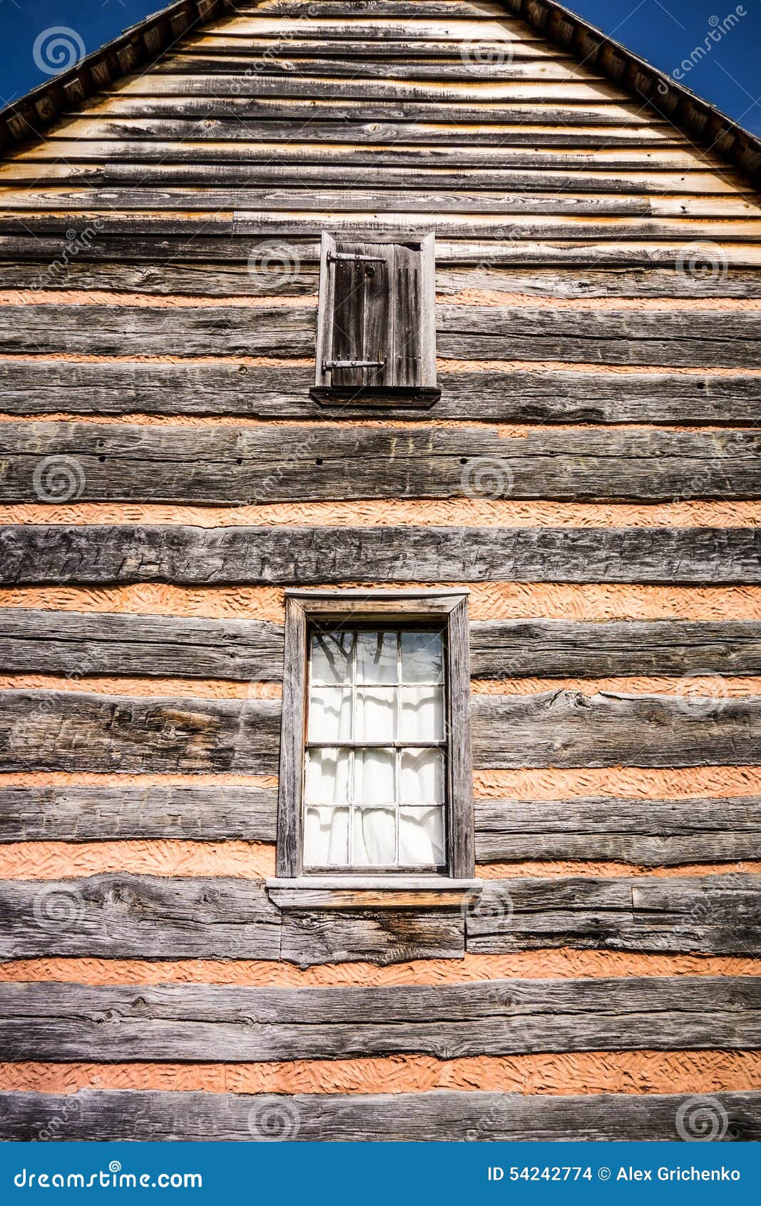 A Preserved Historic Wood House Stock Photo - Image of clay, birth ...