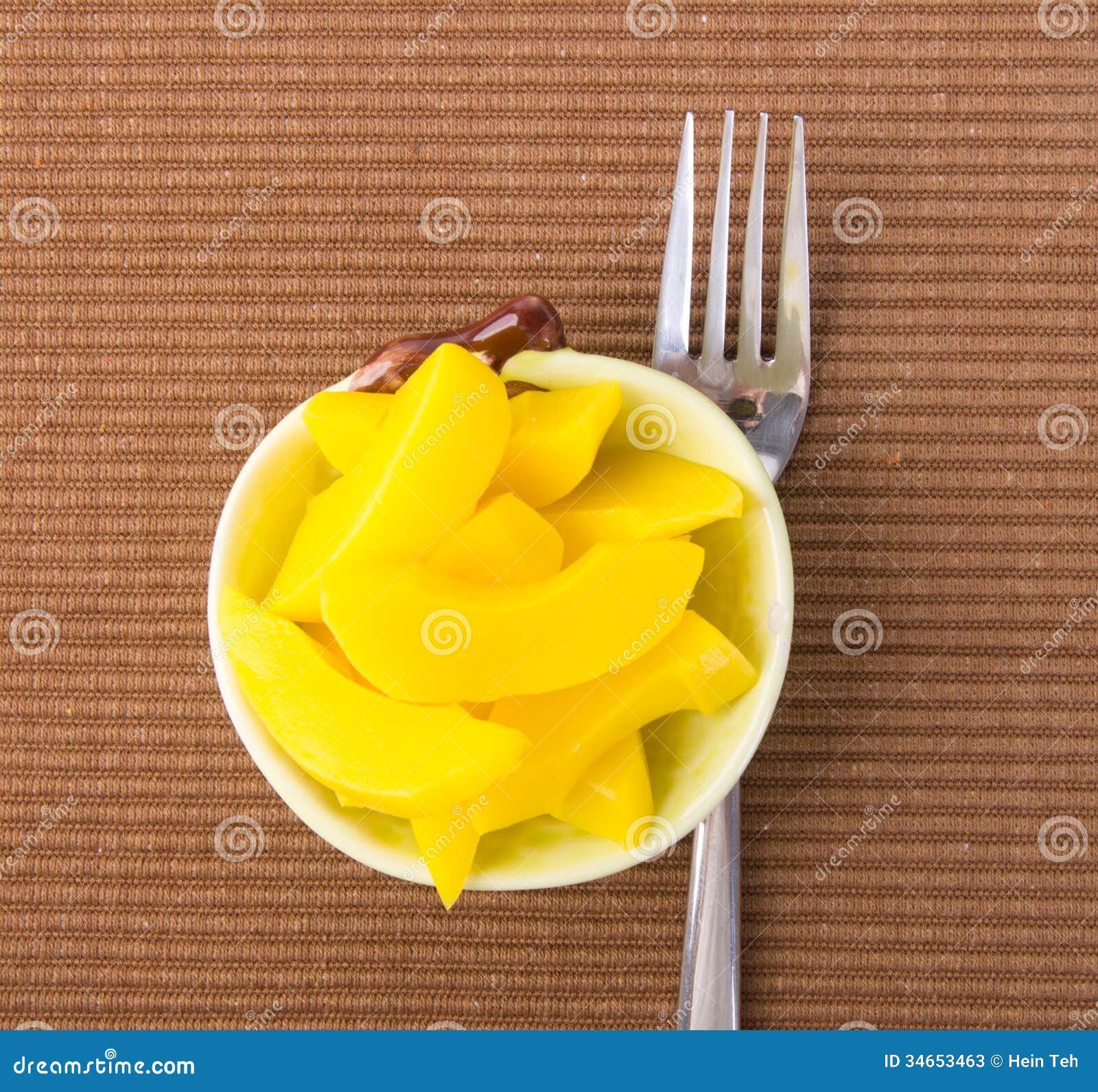 Preserved Mango Fruits Snack on a Background Stock Image - Image of ...