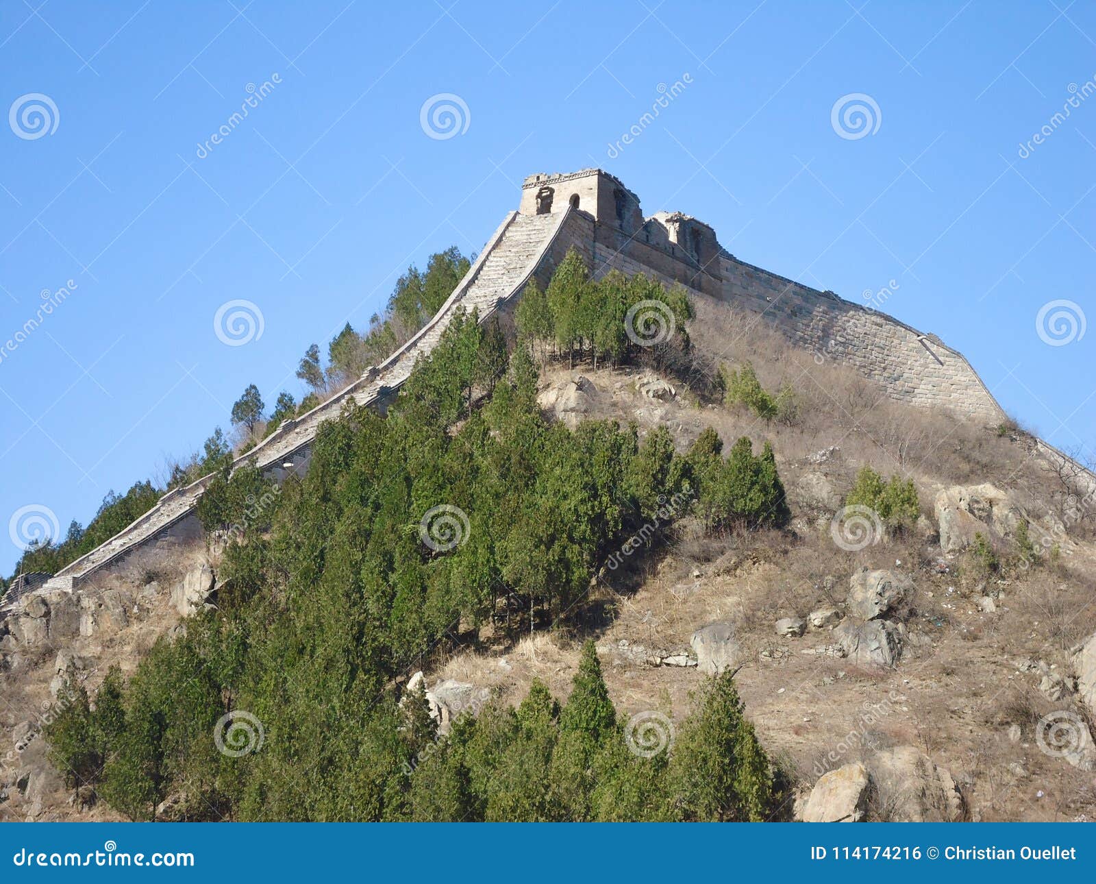 Preserved Part Of Doric Order Colonnade At Ancient Royalty-Free Stock ...