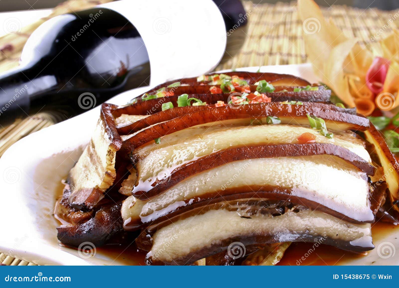 Preserved pork stock image. Image of plate, appetizer - 15438675