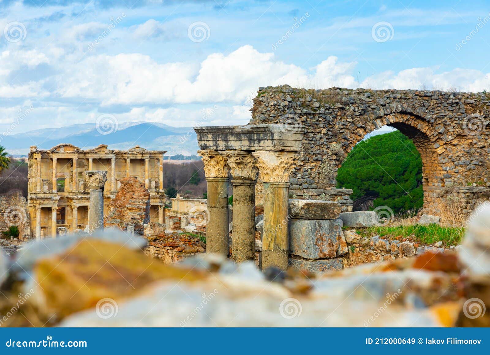 Preserved Scholastica Baths in Ancient Settlement of Ephesus, Turkey ...