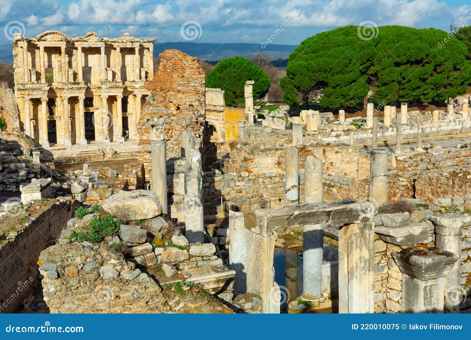 Preserved Scholastica Baths in Ancient Settlement of Ephesus, Turkey ...
