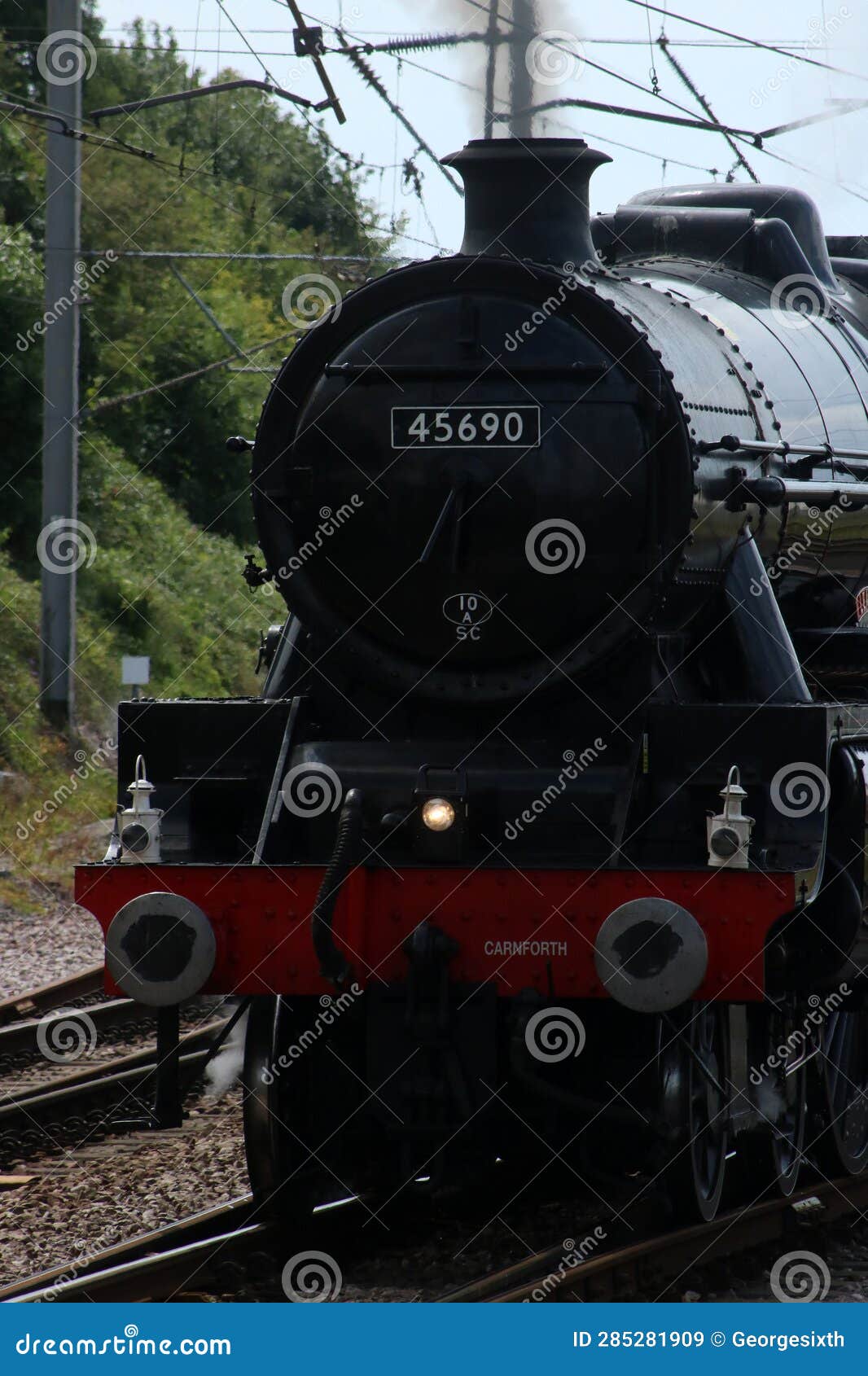 Preserved Steam Train Leander at Carnforth Editorial Stock Image ...