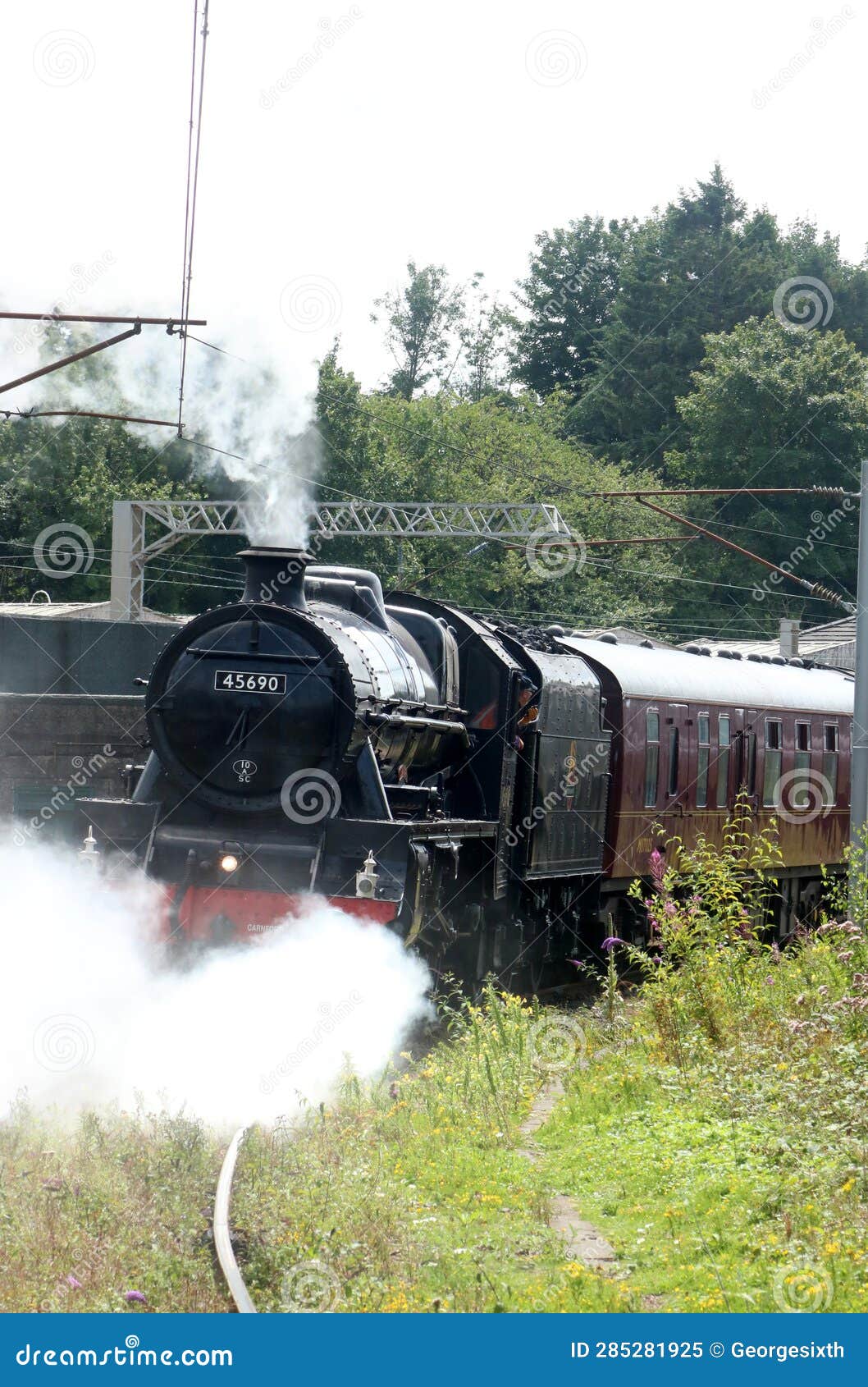 Preserved Steam Train Leander Leaving Carnforth Editorial Image - Image ...