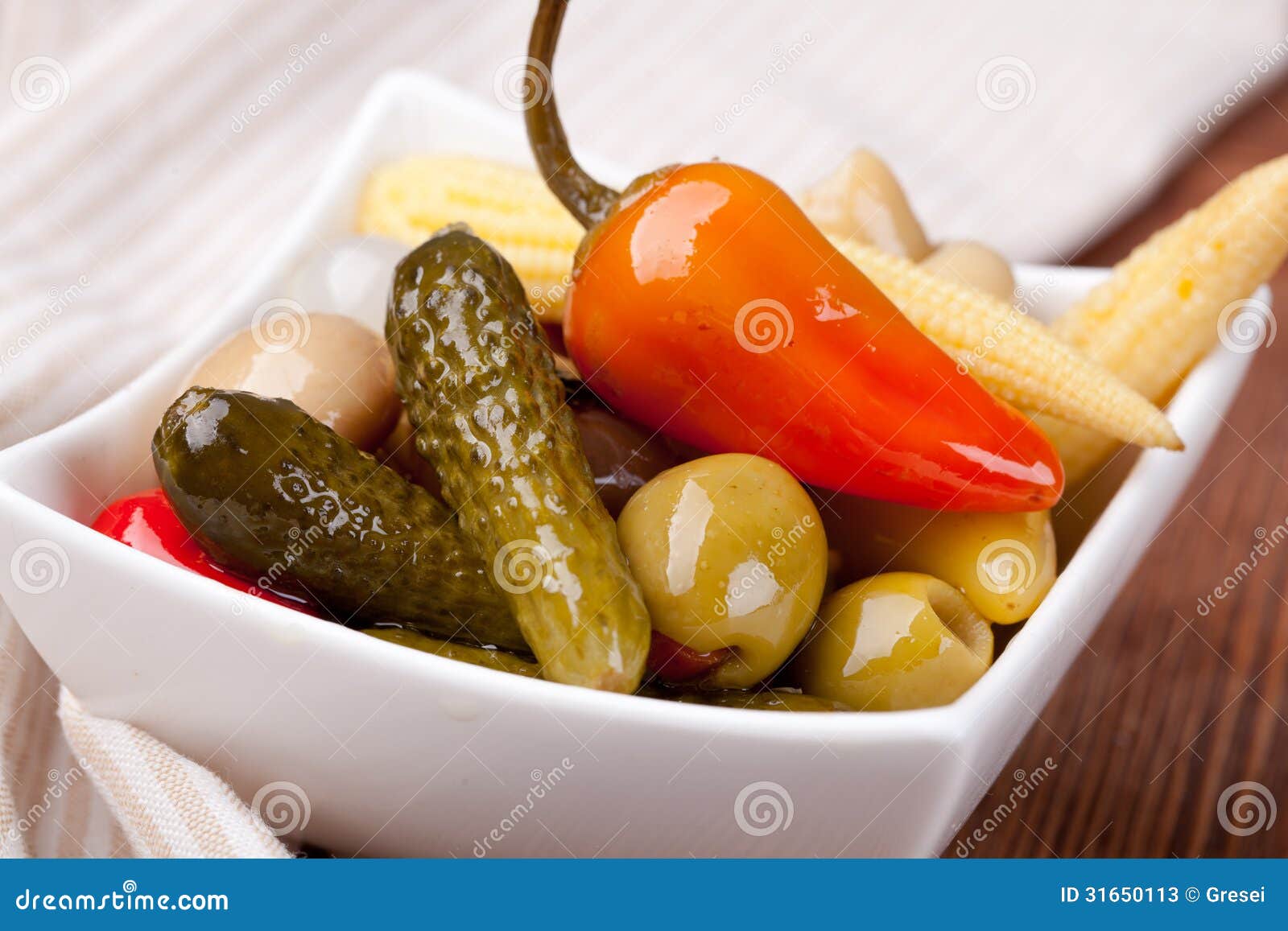 Preserved vegetables stock image. Image of pepper, glass - 31650113