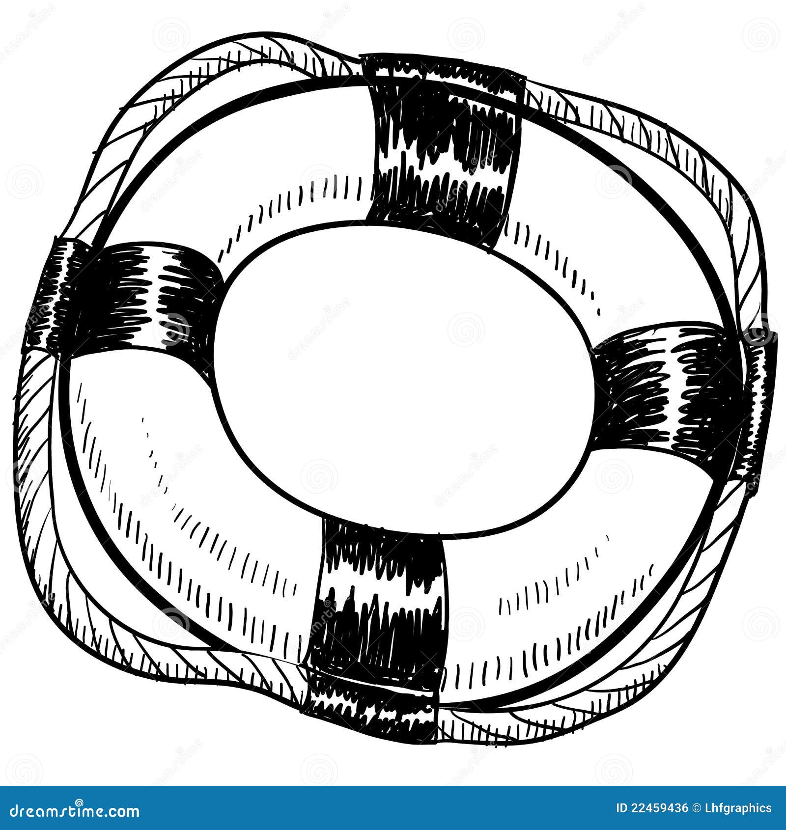Preserver Van Het Leven Tekening Vector Illustratie - Illustration of ...