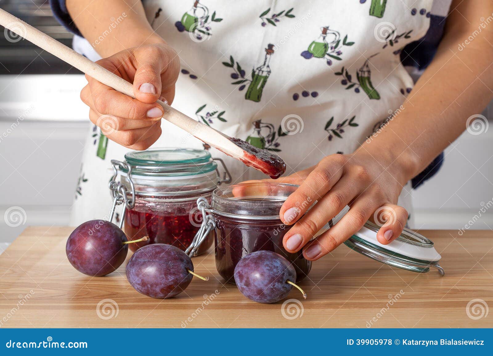 Preserving juicy plums stock photo. Image of diet, culinary - 39905978