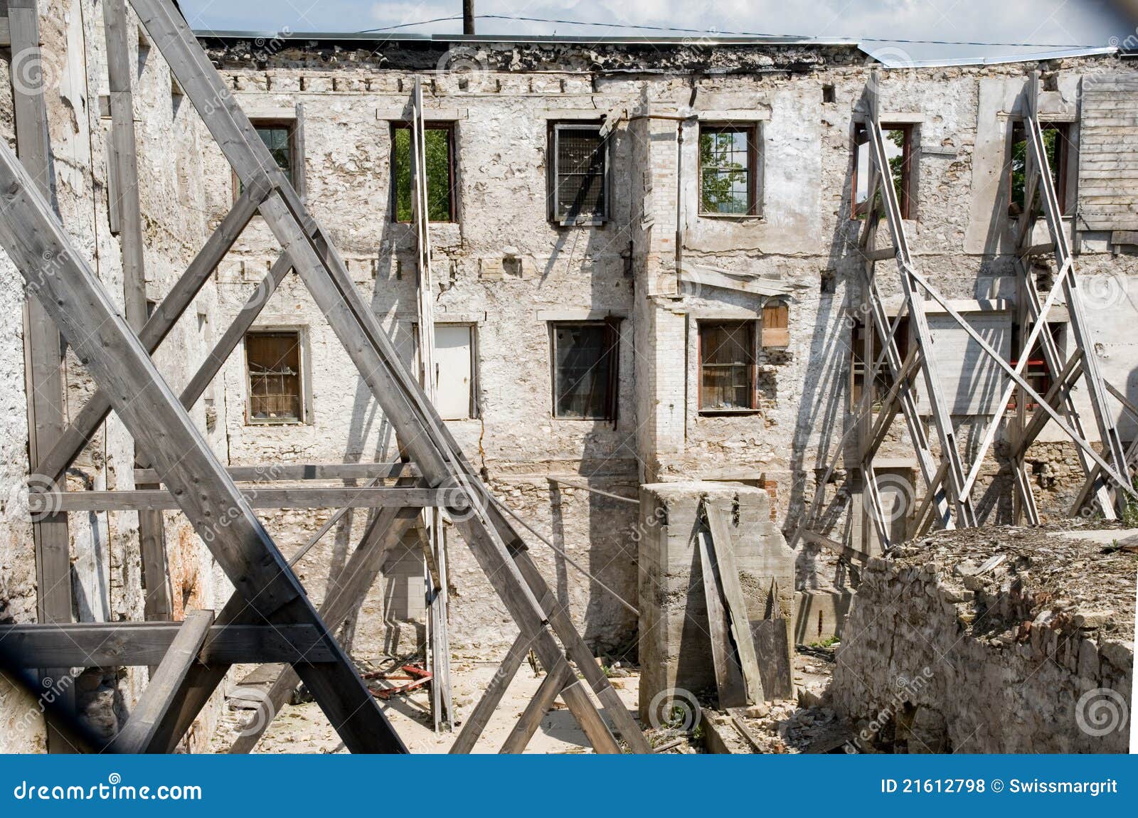 Preserving old building stock photo. Image of frame, landscape - 21612798